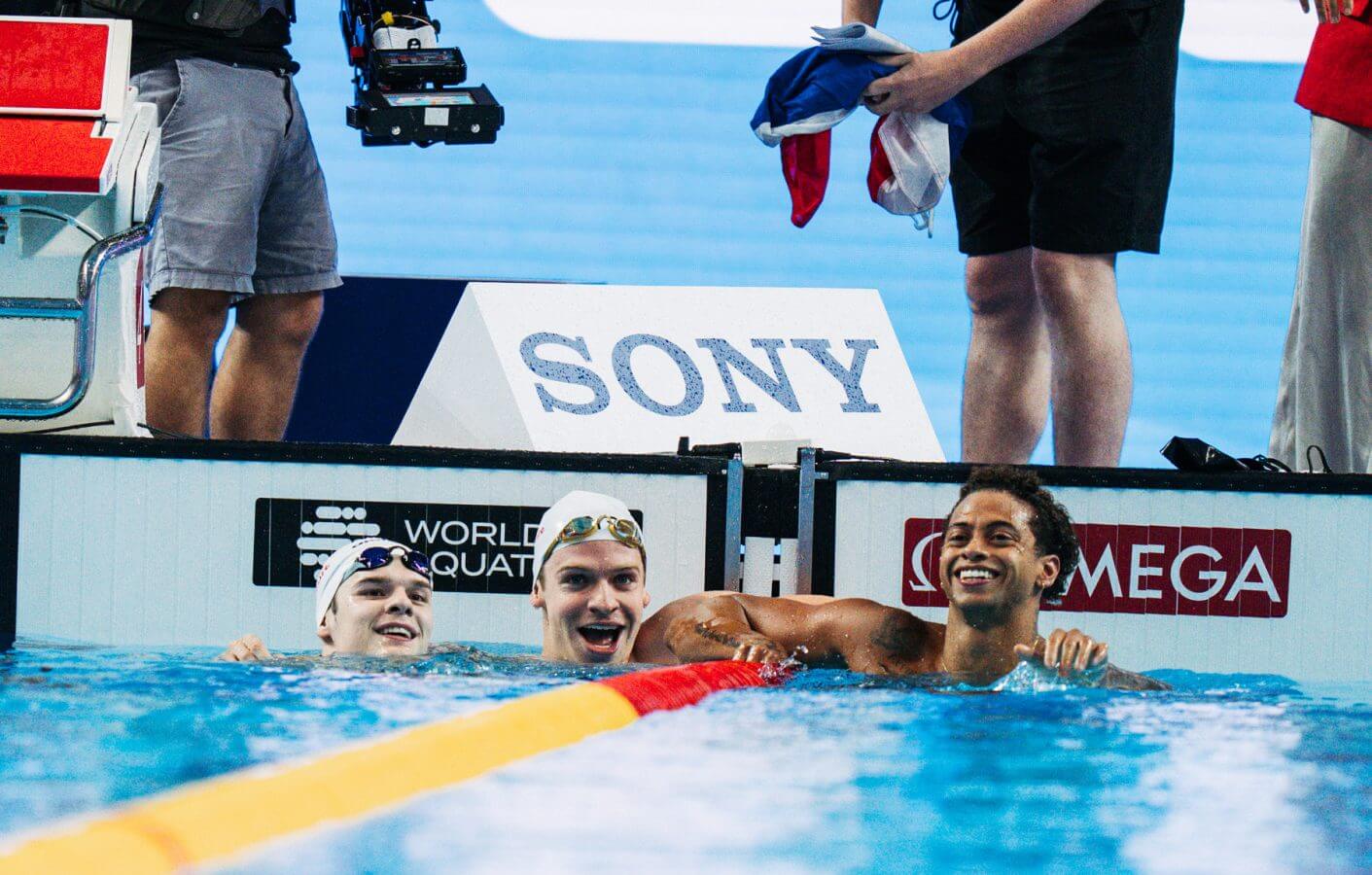 Longhorn Aquatics Trio Pushed Each Other to Podium Sweep