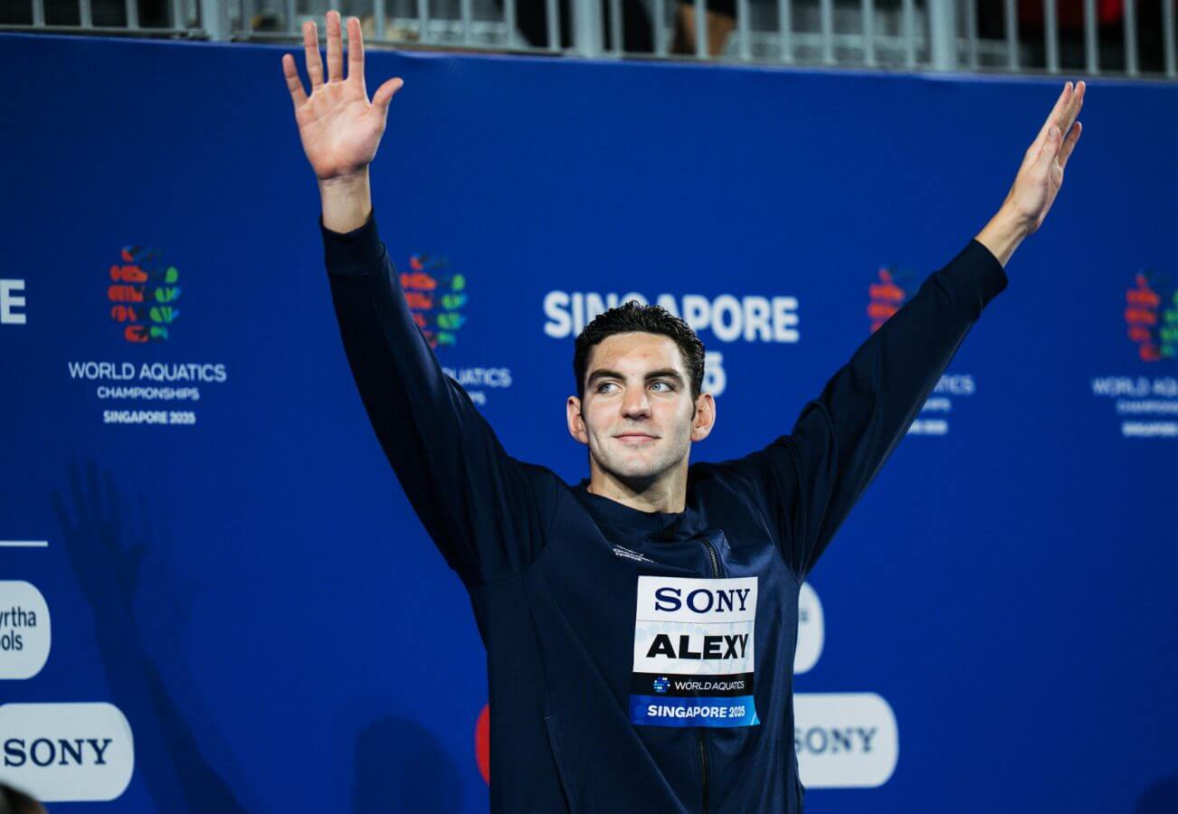 World Championships, Day 6 Prelims: Jack Alexy Second in Chaotic 50 ...