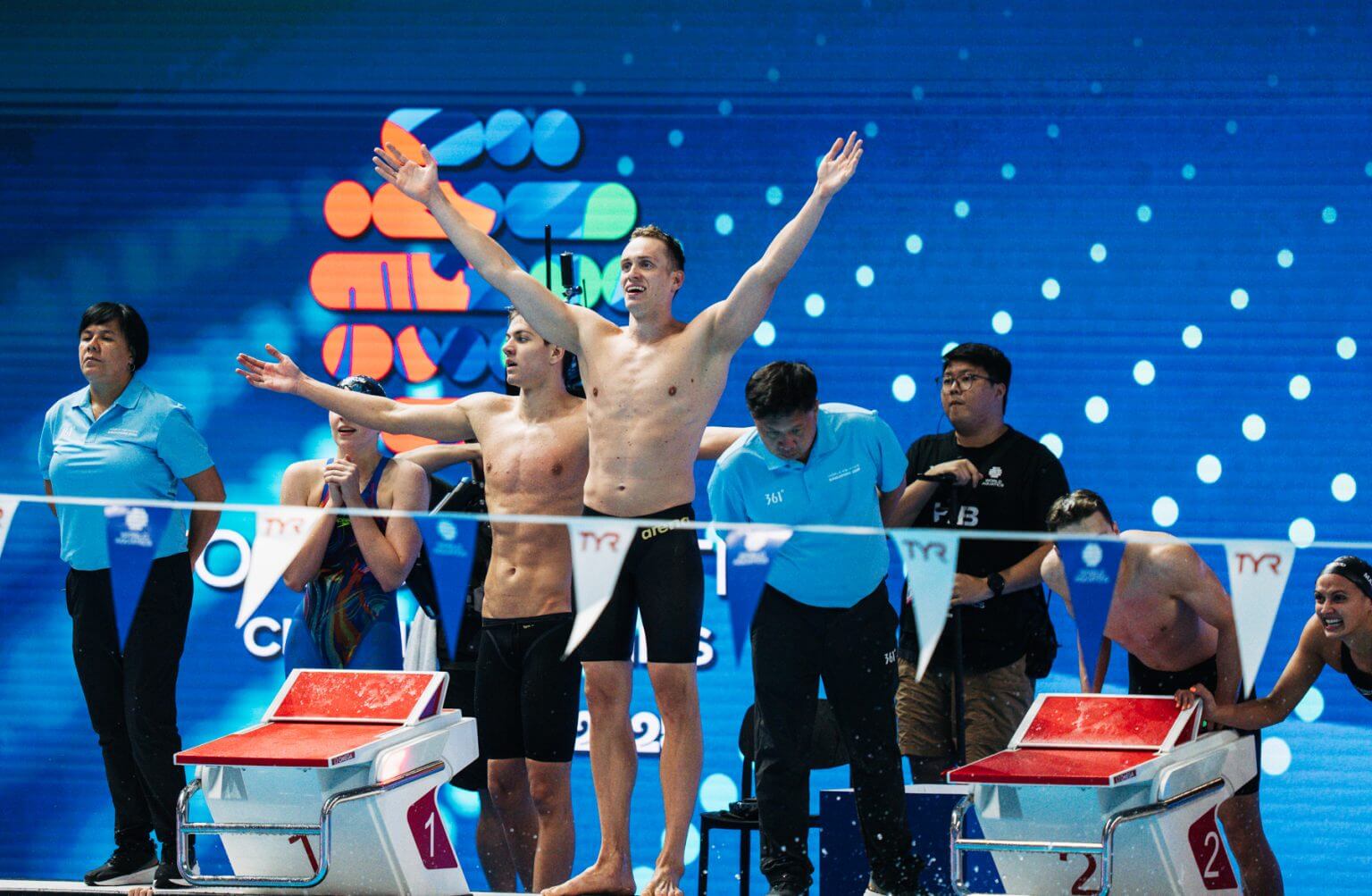 Neutral Athletes Blast Field For Mixed Medley Relay Gold