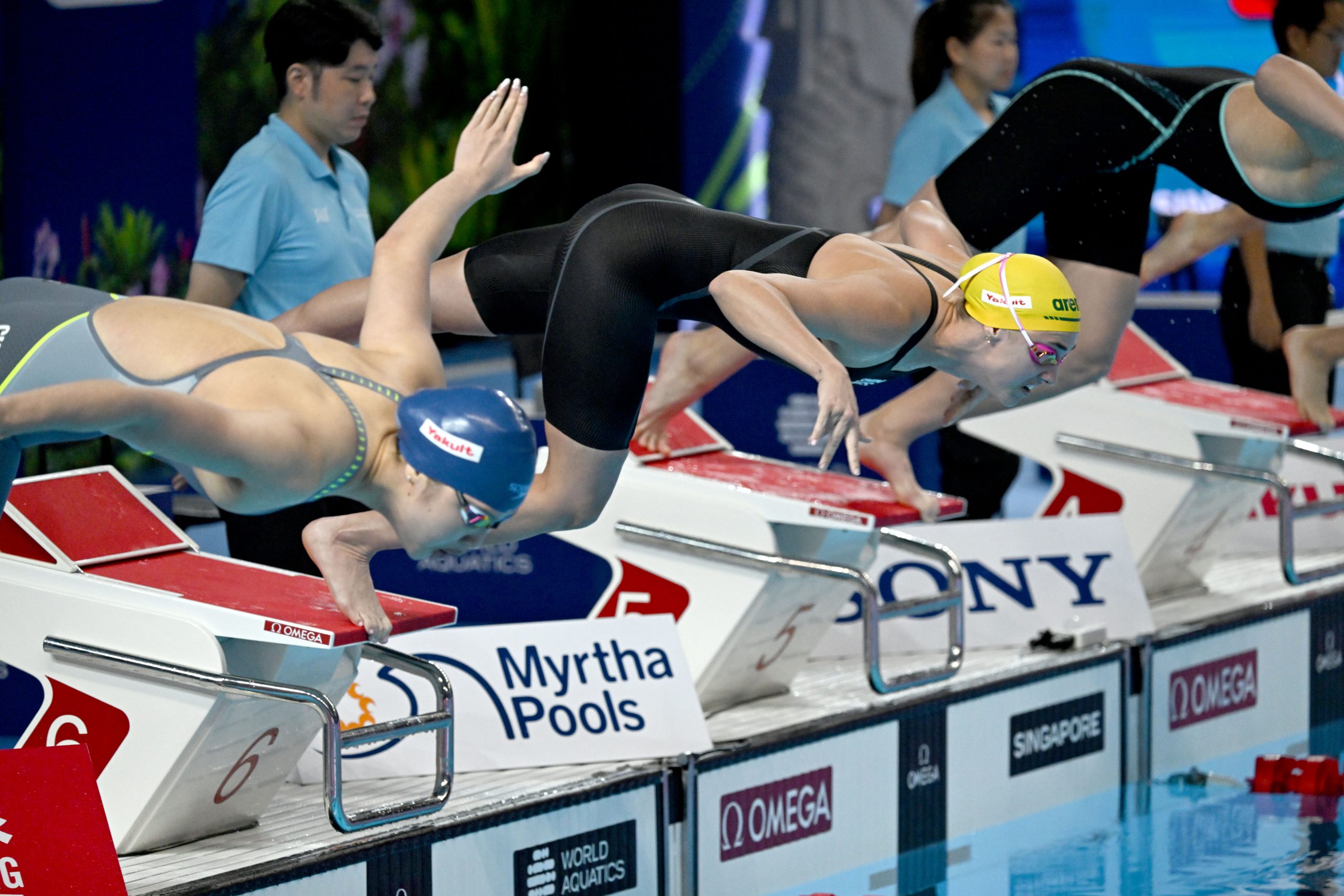 Meg Harris Claims Gold in 50 Freestyle at World Championships