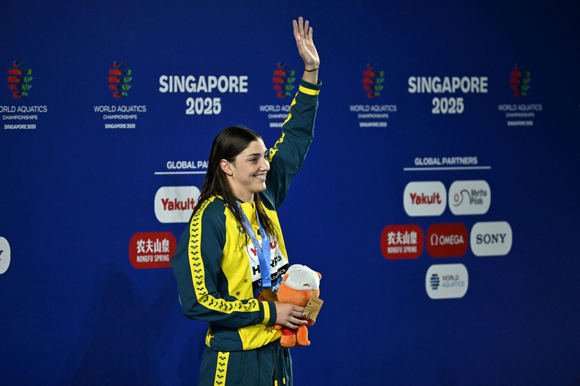 Meg Harris Claims Gold in 50 Freestyle at World Championships