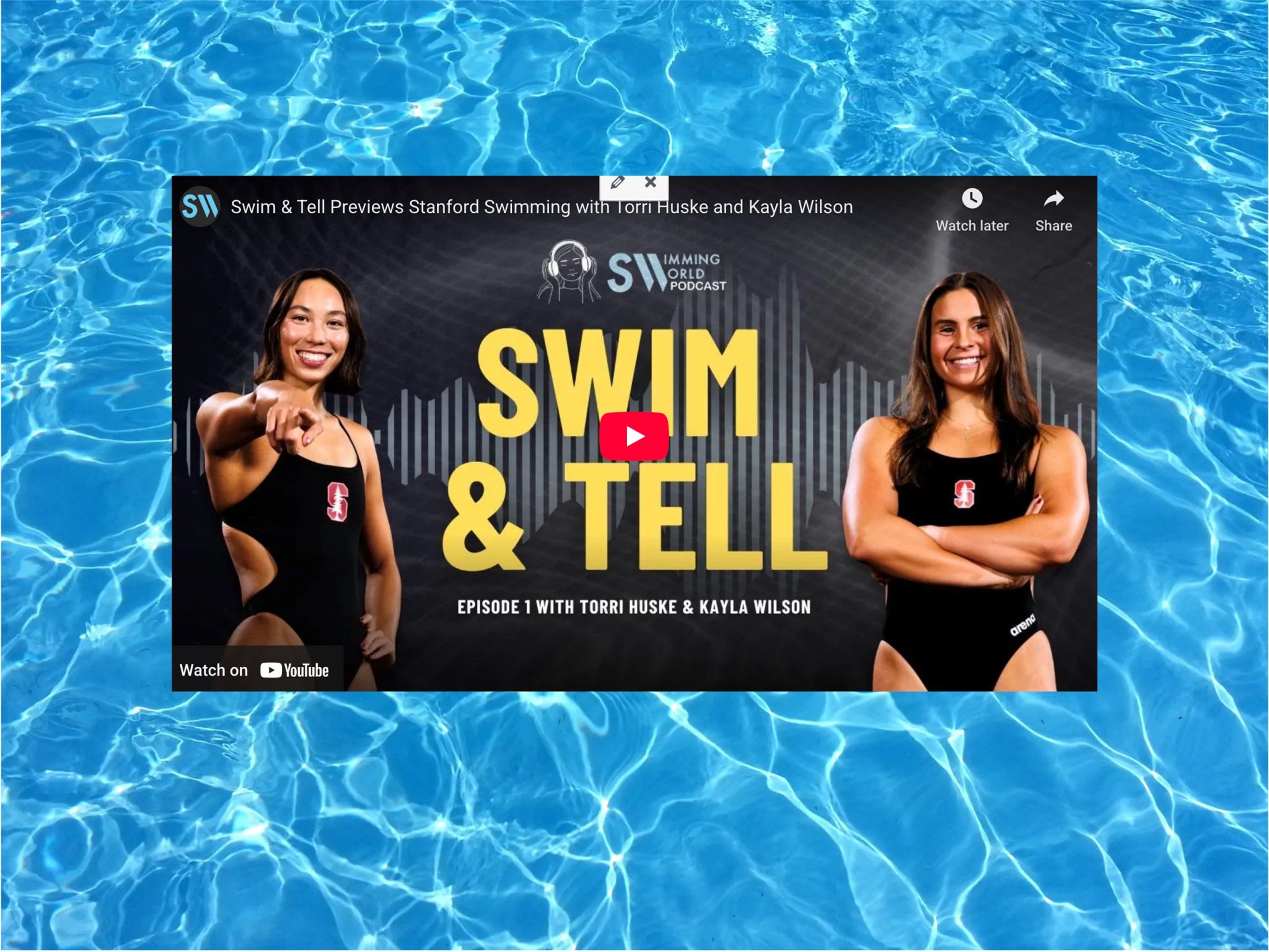 Torri Huske and Kayla Wilson Open Up on Swim & Tell Podcast